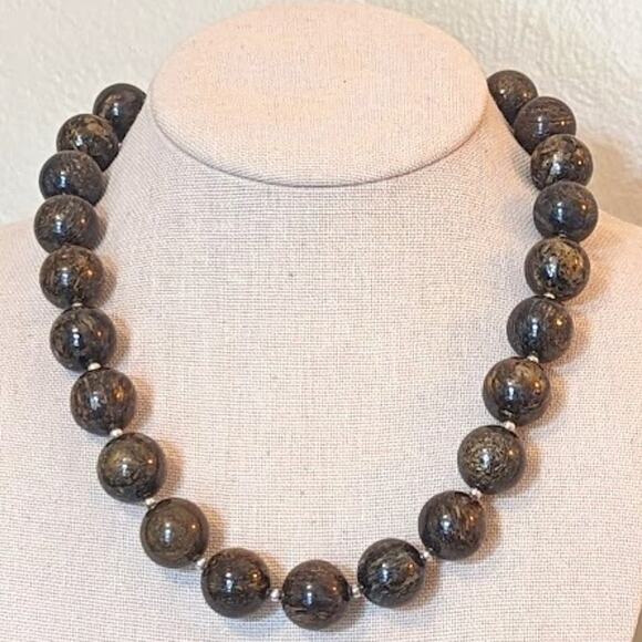 Silpada | Jewelry | Silpada Retired Bronzite And Sterling Silver Bead ...